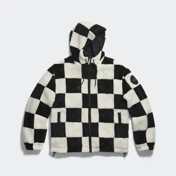 Canada Goose Harrier Après Fleece Hoodie - Bone/black Check