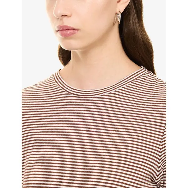 ME+EM Me + Em Striped Cotton T-shirt