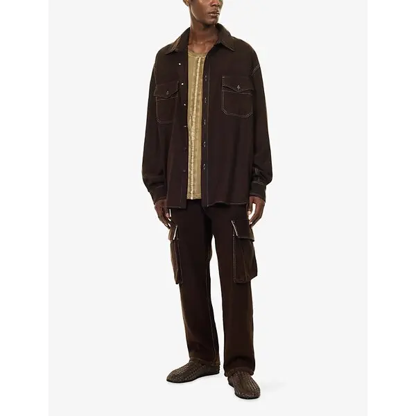 UMA WANG Tavis Flap-pockets Wool-blend Shirt