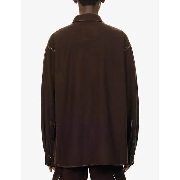 UMA WANG Tavis Flap-pockets Wool-blend Shirt
