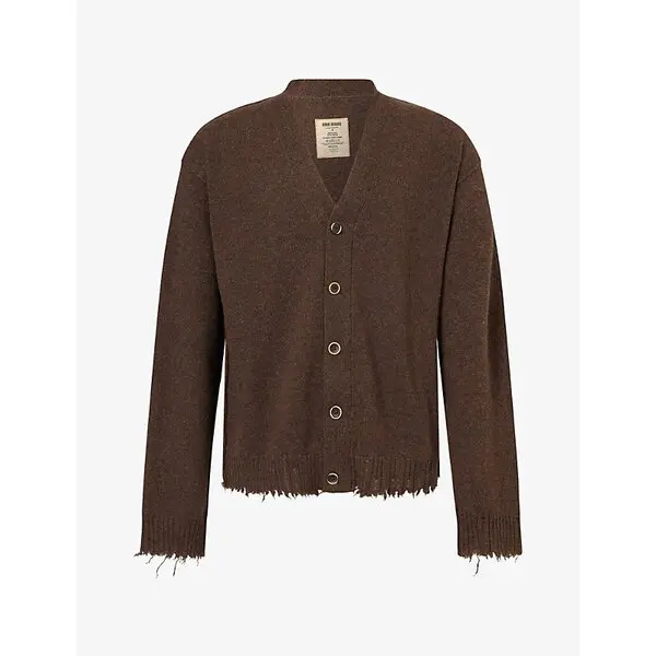 UMA WANG Cashmere Raw-edge Cardigan
