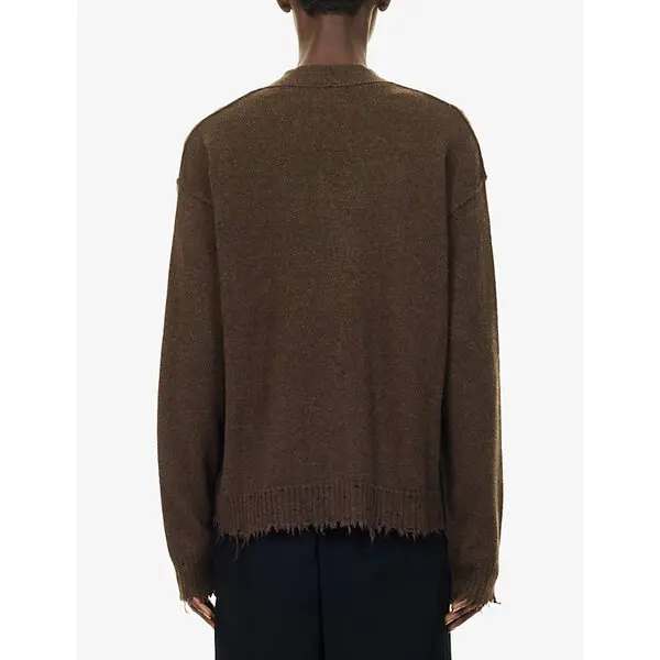 UMA WANG Cashmere Raw-edge Cardigan