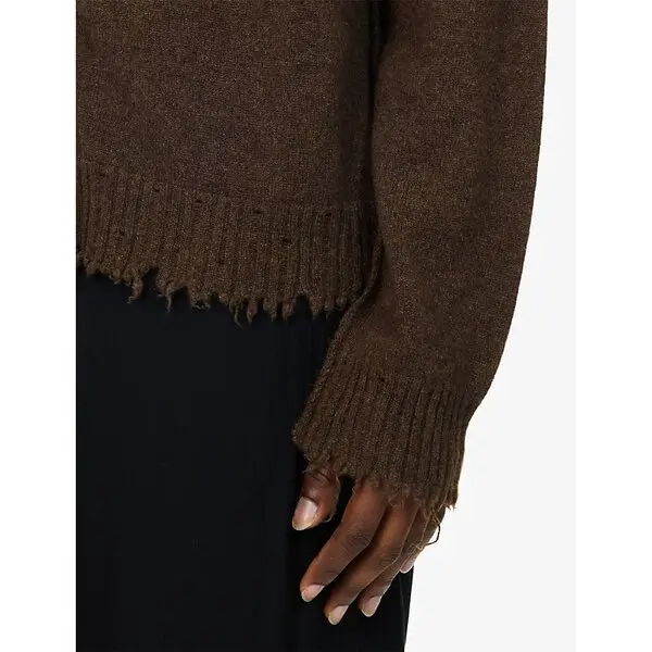 UMA WANG Cashmere Raw-edge Cardigan