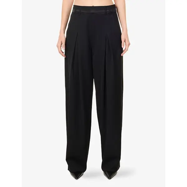 ME+EM Side-stripe Tapered Wool-blend Trousers
