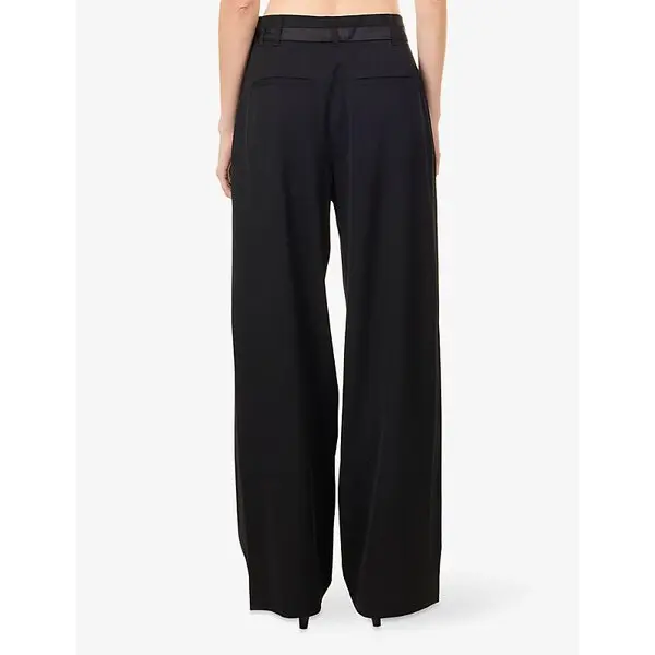 ME+EM Side-stripe Tapered Wool-blend Trousers