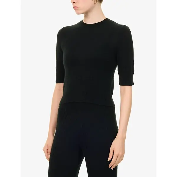 Le Kasha Boxy Short-sleeve Cashmere Jumper