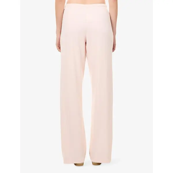SPORTY & RICH Ribbed Stretch-cotton Jogging Bottoms