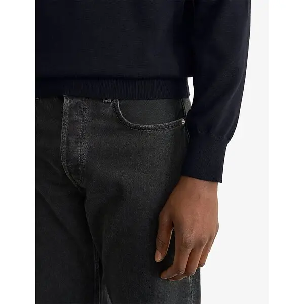 Eton Crew-neck Wool-knitted Jumper - Black