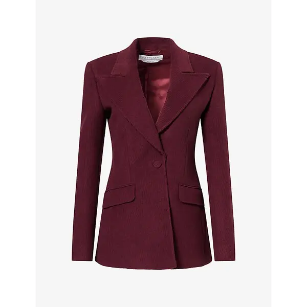 Gabriela Hearst Leiva Single-breasted Cashmere-blend Blazer - Plum