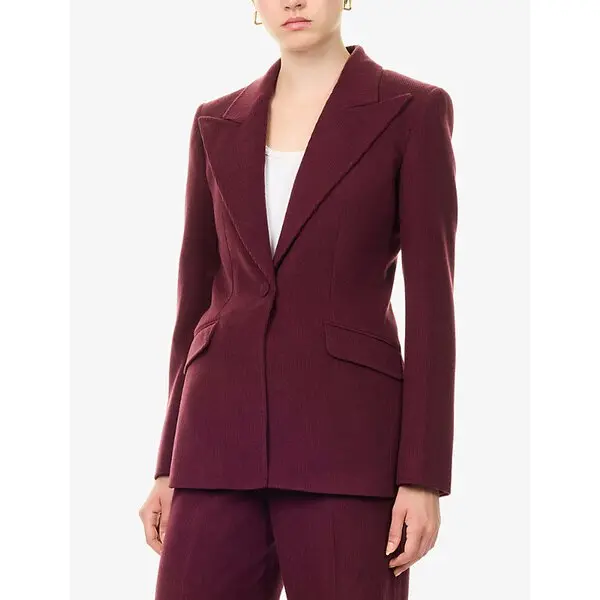 Gabriela Hearst Leiva Single-breasted Cashmere-blend Blazer