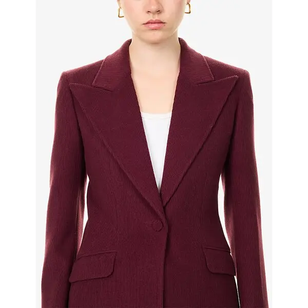 Gabriela Hearst Leiva Single-breasted Cashmere-blend Blazer