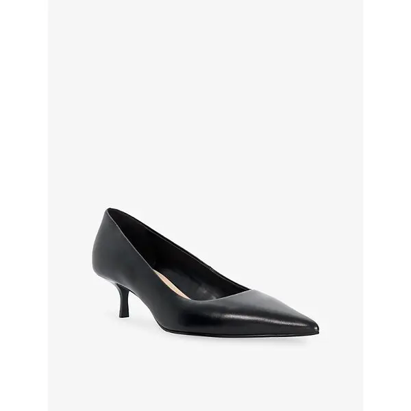 DUNE Amira Leather Heeled Courts