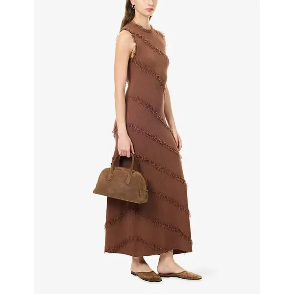 Rails Claudia Fringe-trim Cotton-blend Maxi Dress
