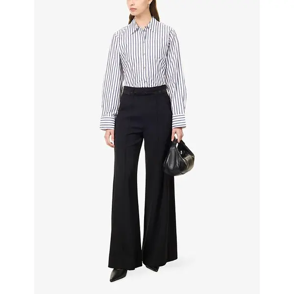 ME+EM Me + Em Tapered Wool-blend Trousers