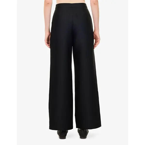 Le Kasha Wool-blend Wide-leg Trousers