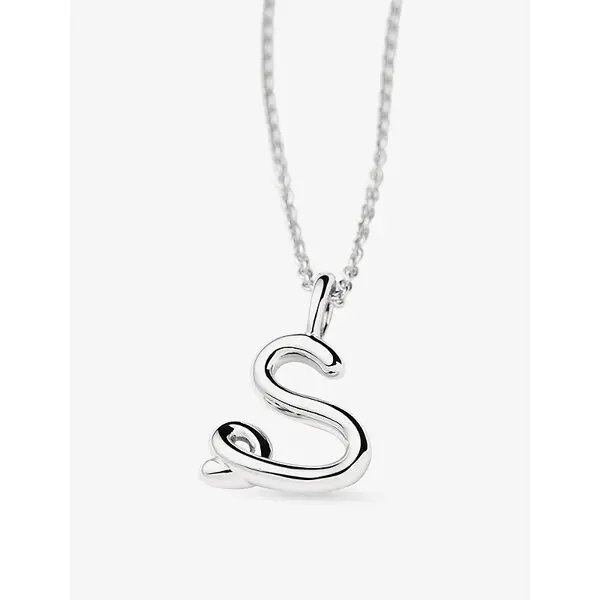 MISSOMA Curly Molten Mini Initial S -plated Sterling Necklace - Silver