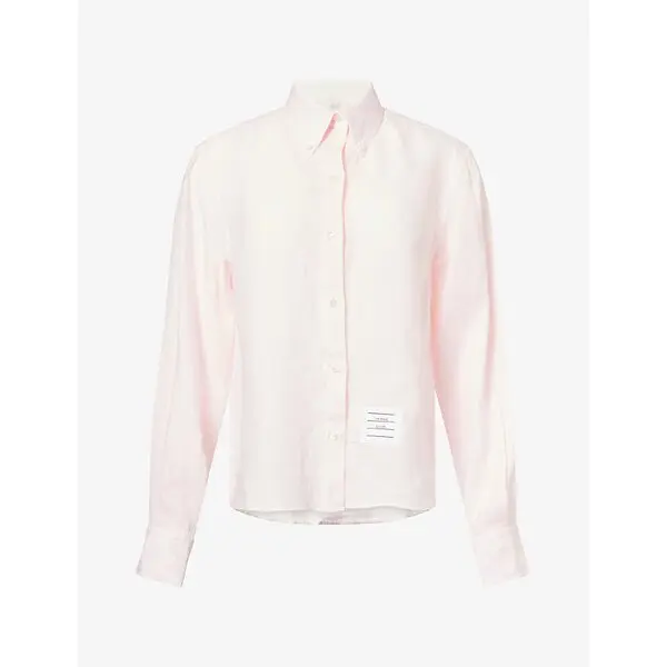 Thom Browne Relaxed-fit Classic-collar Linen Shirt