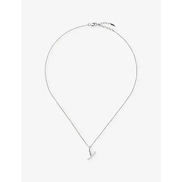 MISSOMA Curly Molten Mini Initial Y Sterling Necklace - Silver