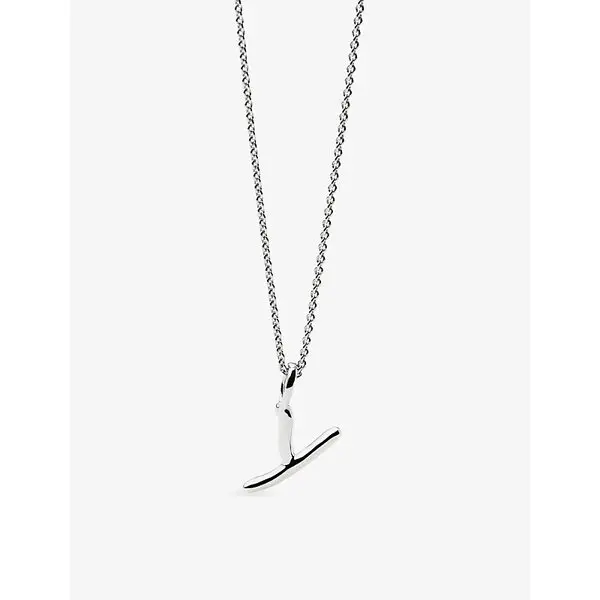MISSOMA Curly Molten Mini Initial Y Sterling Necklace - Silver
