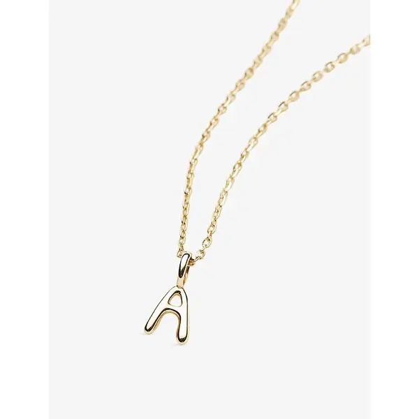 MISSOMA Fine Initial Mini Z 14ct Yellow Pendant Necklace