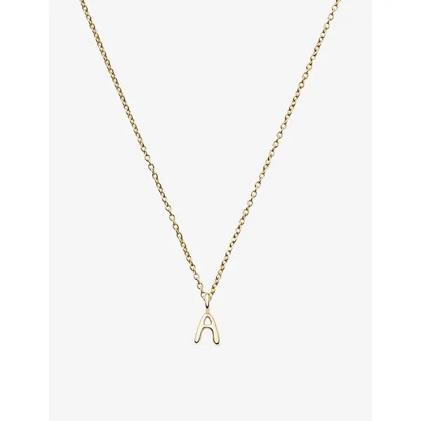 MISSOMA Fine Initial Mini Z 14ct Yellow Pendant Necklace