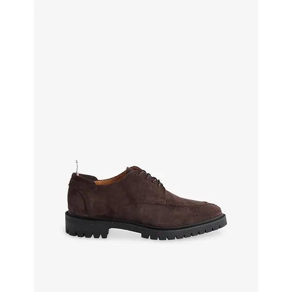 Thom Browne Commando-sole Suede Derby Shoes