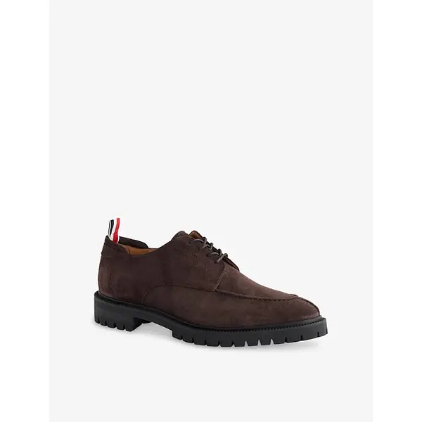 Thom Browne Commando-sole Suede Derby Shoes