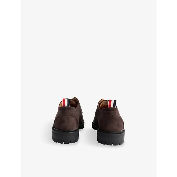 Thom Browne Commando-sole Suede Derby Shoes