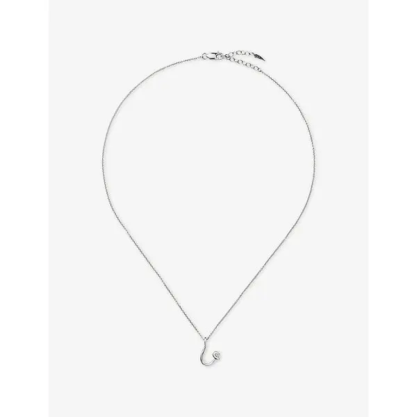 MISSOMA Curly Molten Mini Initial U Plated Sterling Necklace