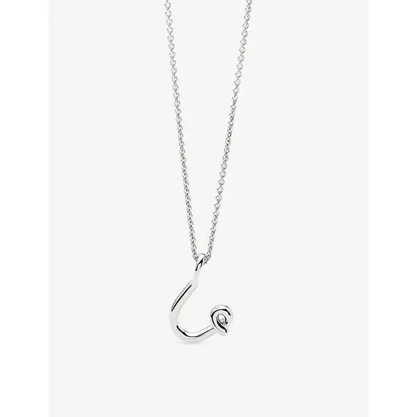 MISSOMA Curly Molten Mini Initial U Plated Sterling Necklace