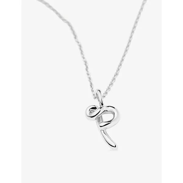 MISSOMA Curly Molten Mini Initial P -plated Sterling- Necklace
