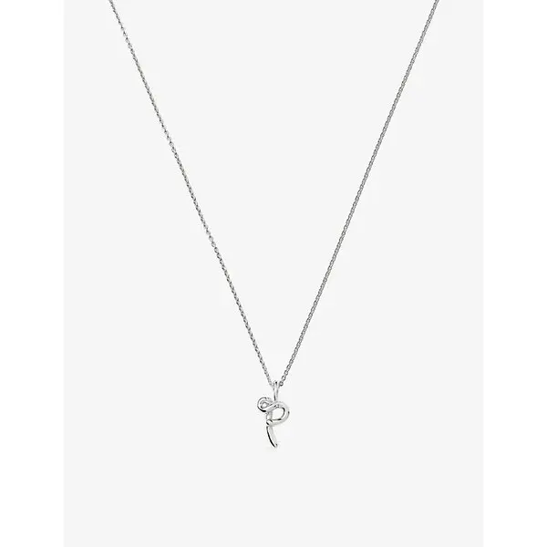 MISSOMA Curly Molten Mini Initial P -plated Sterling- Necklace