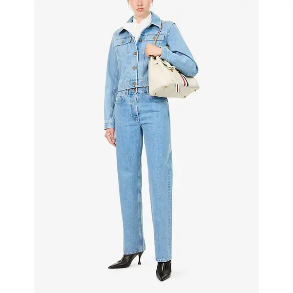 Thom Browne Classic 5-pocket Straight-leg Denim Jeans