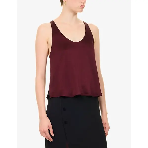 BLAZÉ MILANO Satin Tank Top - Wine