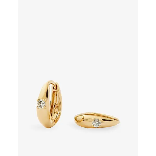 MISSOMA Dome Diamond Huggies - Gold