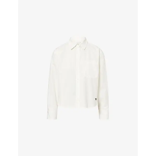 Max Mara Boxy-fit Patch-pocket Cotton Shirt - White