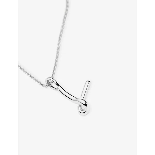 MISSOMA Curly Molten Mini Initial V -plated Sterling- Necklace