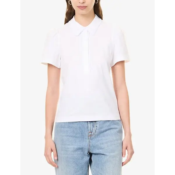 ME+EM Frilled-trim Cotton Shirt