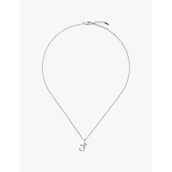 MISSOMA Curly Molten Mini Initial J Plated Sterling Necklace