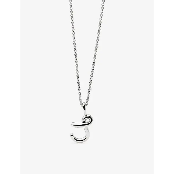 MISSOMA Curly Molten Mini Initial J Plated Sterling Necklace