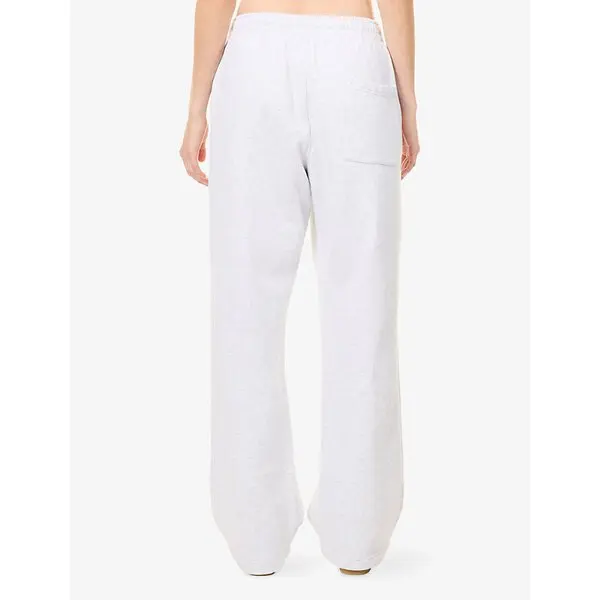 Sporty & Rich Logo-embroidered Cotton Jogging Bottoms