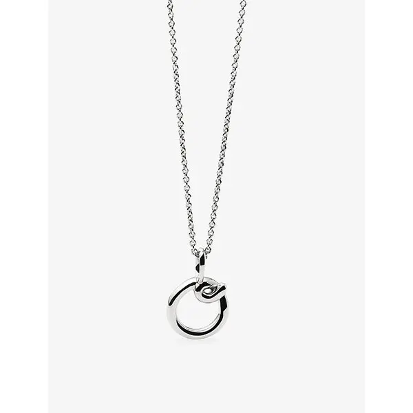 MISSOMA Curly Molten Mini Initial O Sterling Necklace - Silver