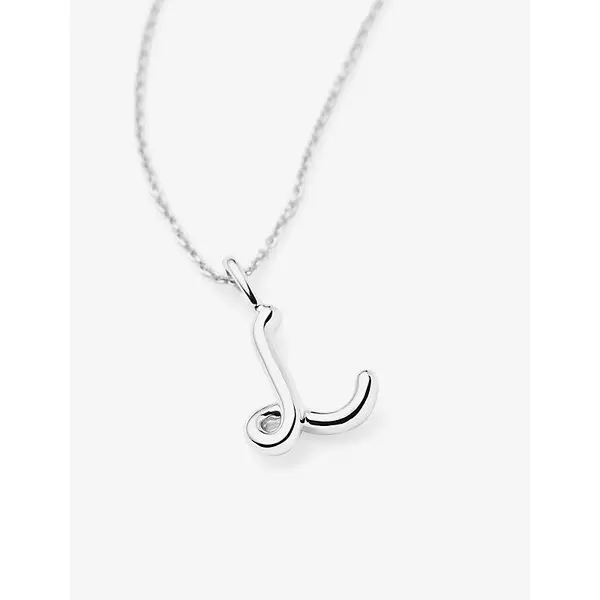 MISSOMA Curly Molten Mini Initial L -plated Sterling- Necklace