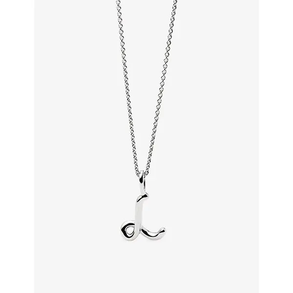 MISSOMA Curly Molten Mini Initial L -plated Sterling- Necklace