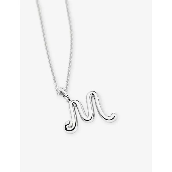 MISSOMA Curly Molten Mini Initial M Plated Sterling Necklace - Silver