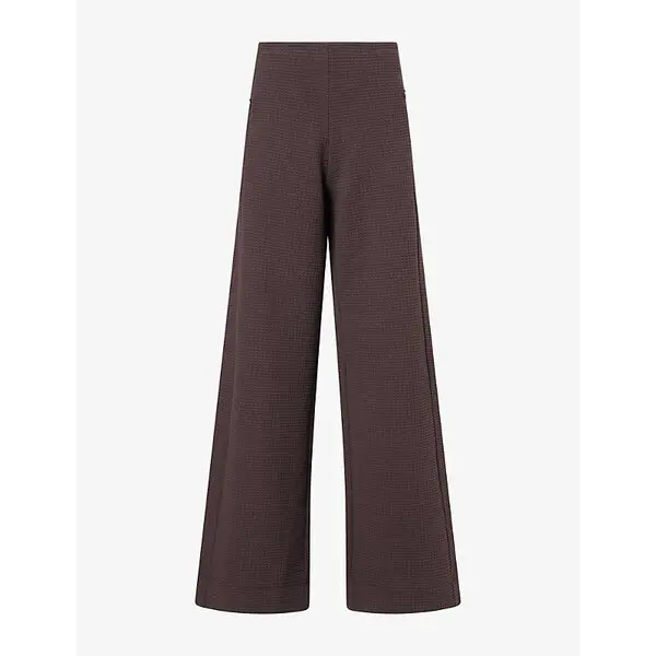 ME+EM Textured Wide-leg Jacquard-jersey Trousers