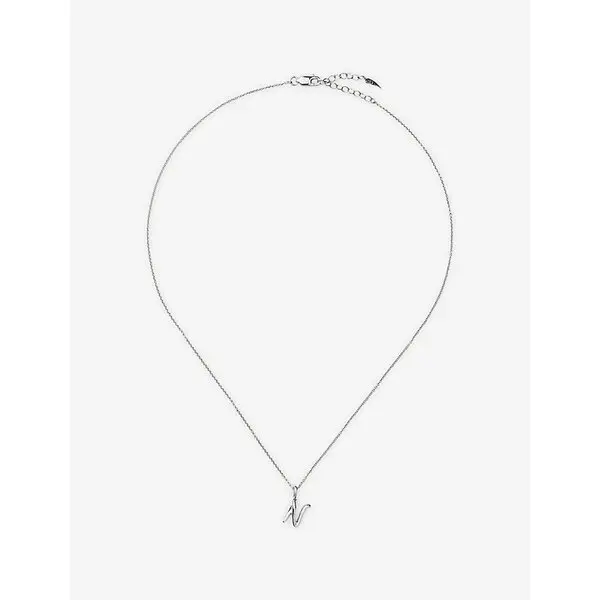 MISSOMA Curly Molten Mini Initial N Plated Sterling Necklace