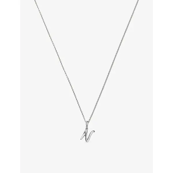 MISSOMA Curly Molten Mini Initial N Plated Sterling Necklace