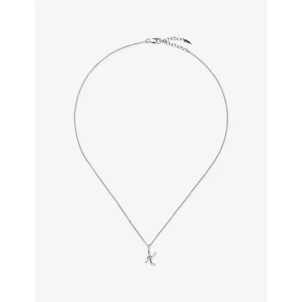 MISSOMA Curly Molten Mini Initial K Plated Sterling Necklace