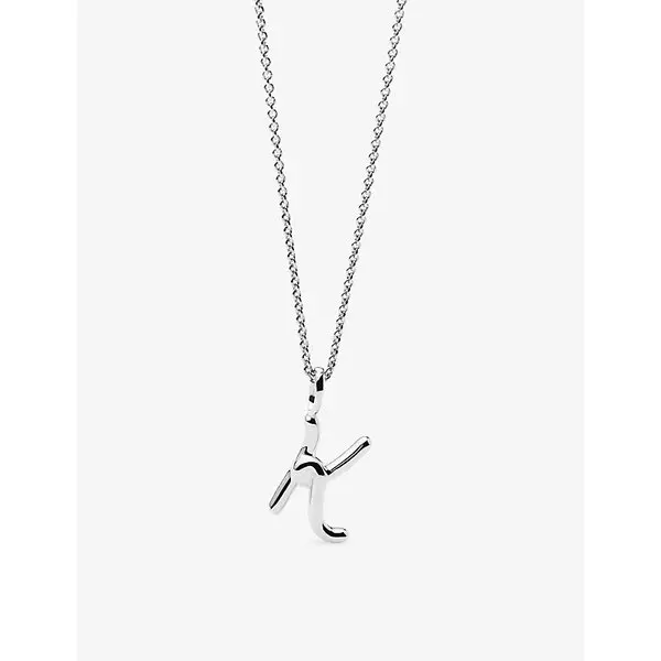 MISSOMA Curly Molten Mini Initial K Plated Sterling Necklace